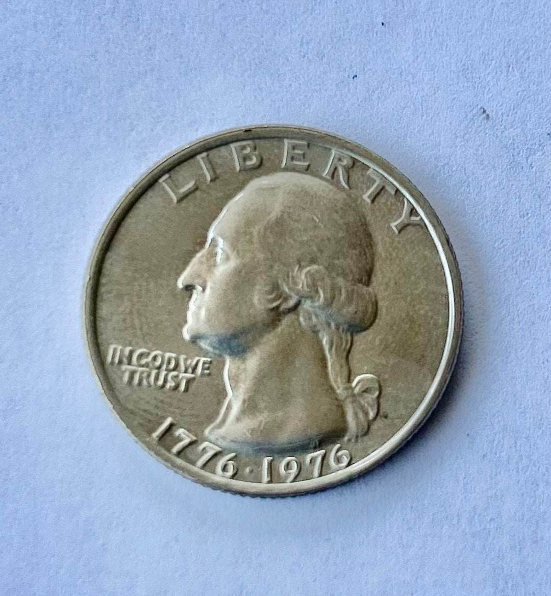 Vintage Bicentennial Quarter No Mint Mark, Initials JF and JLA ...