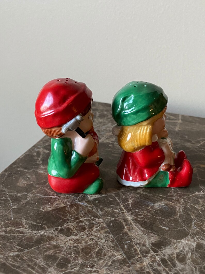 Vintage Avon 1983 Santas Helpers Elves Salt and Pepper - Etsy