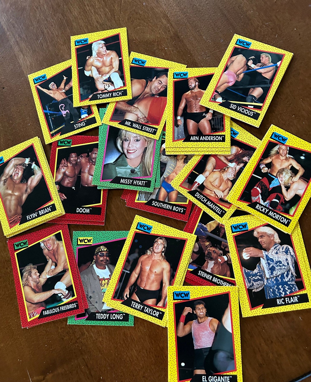 Vintage WCW 1991 Trading Cards Set of 50 Cards Doom Rickey - Etsy