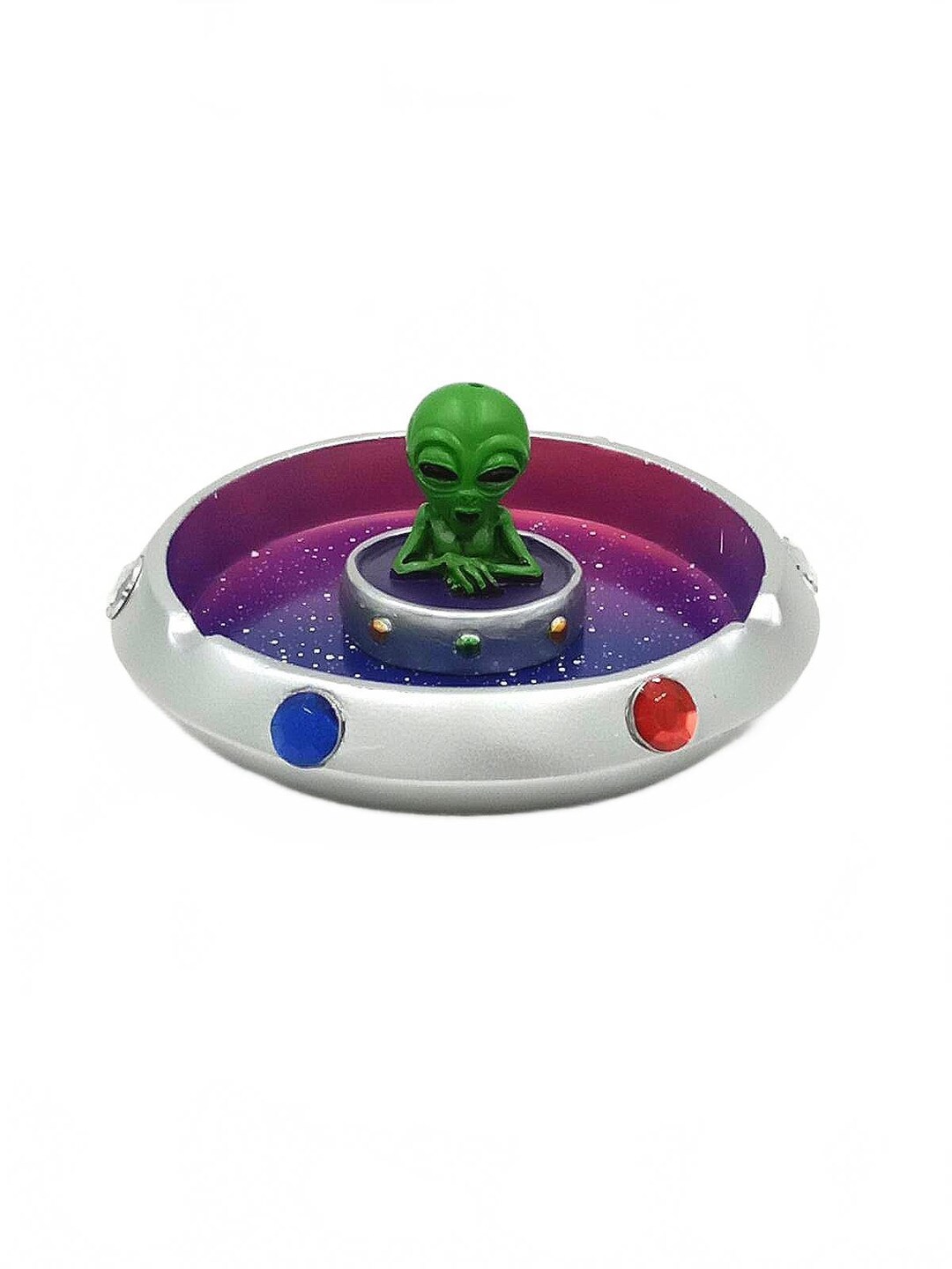 Colorful Alien Saucer Ashtray – Fun & Funky 4" Resin UFO Design - Etsy