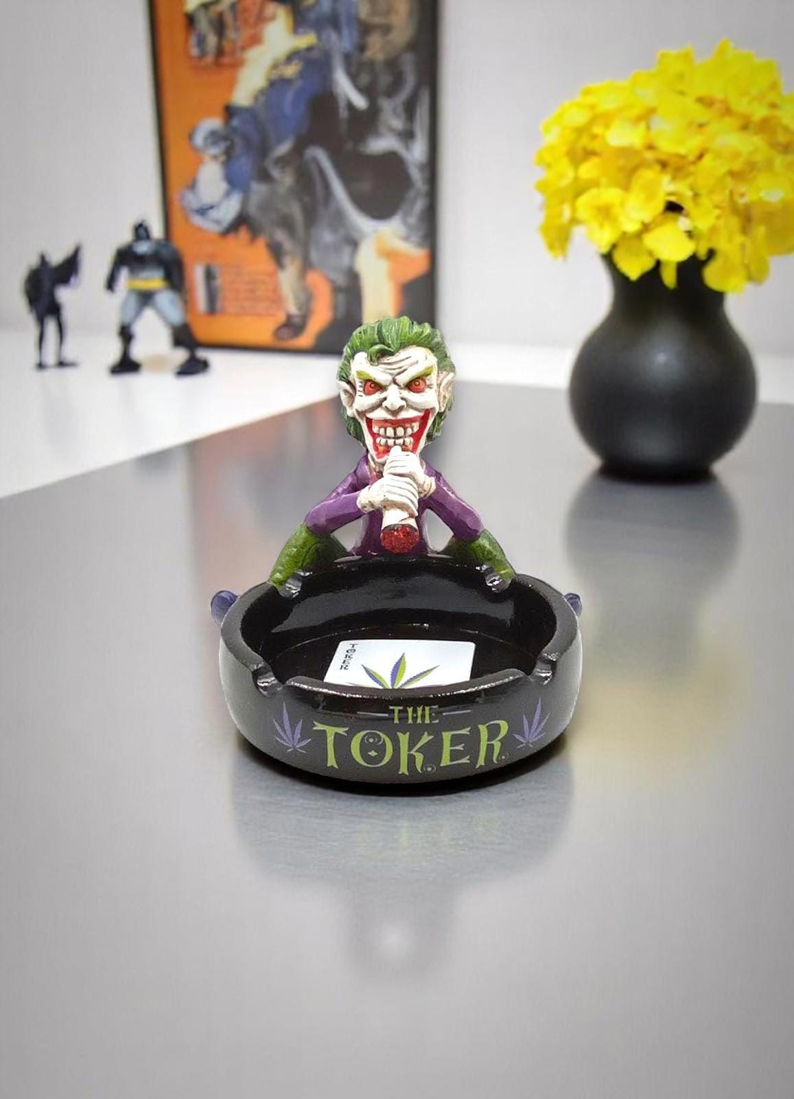 The Toker Ashtray – Joker-inspired 420 Decor for Stoners and Smokers - Etsy