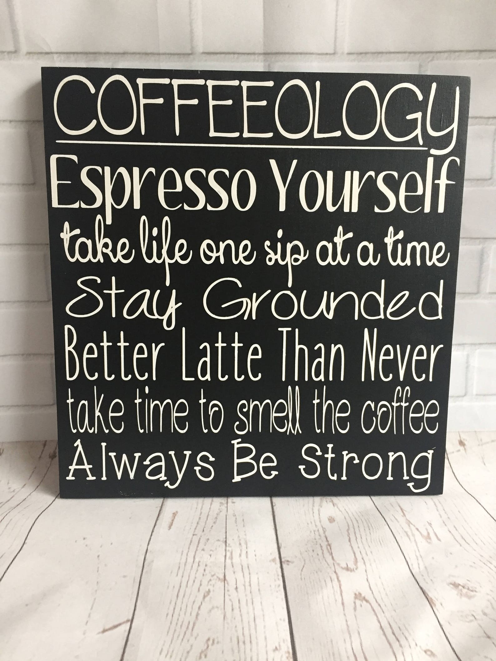 Coffeeology Sign-coffee Bar Sign-coffee Sign - Etsy