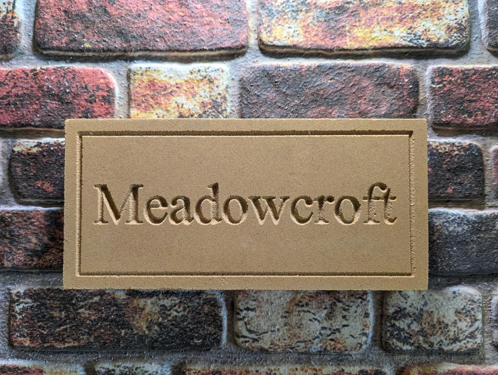 Deeply Engraved Stone House Sign 340 X 160 X 50mm - Etsy UK