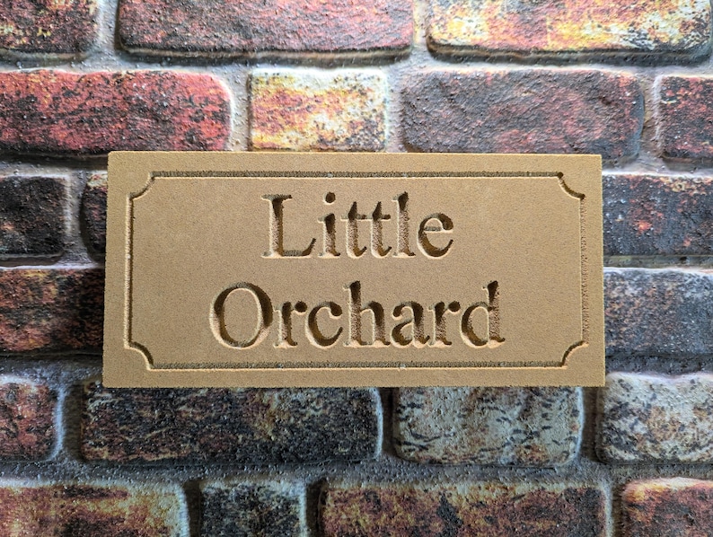 Deeply Engraved Stone House Sign 340 X 160 X 50mm - Etsy UK