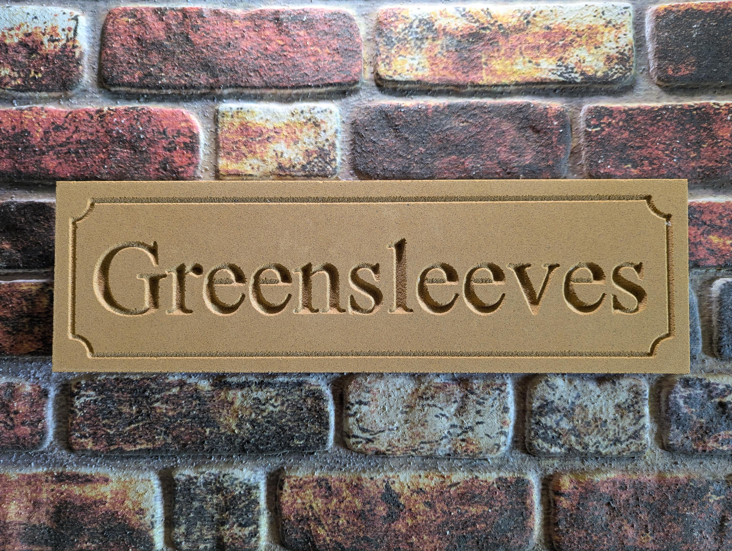 Deeply Engraved Stone House Sign 500 X 150 X 50mm - Etsy UK