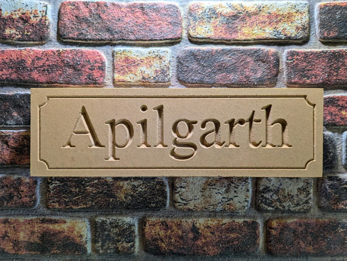 Deeply Engraved Stone House Sign 500 X 150 X 50mm - Etsy UK