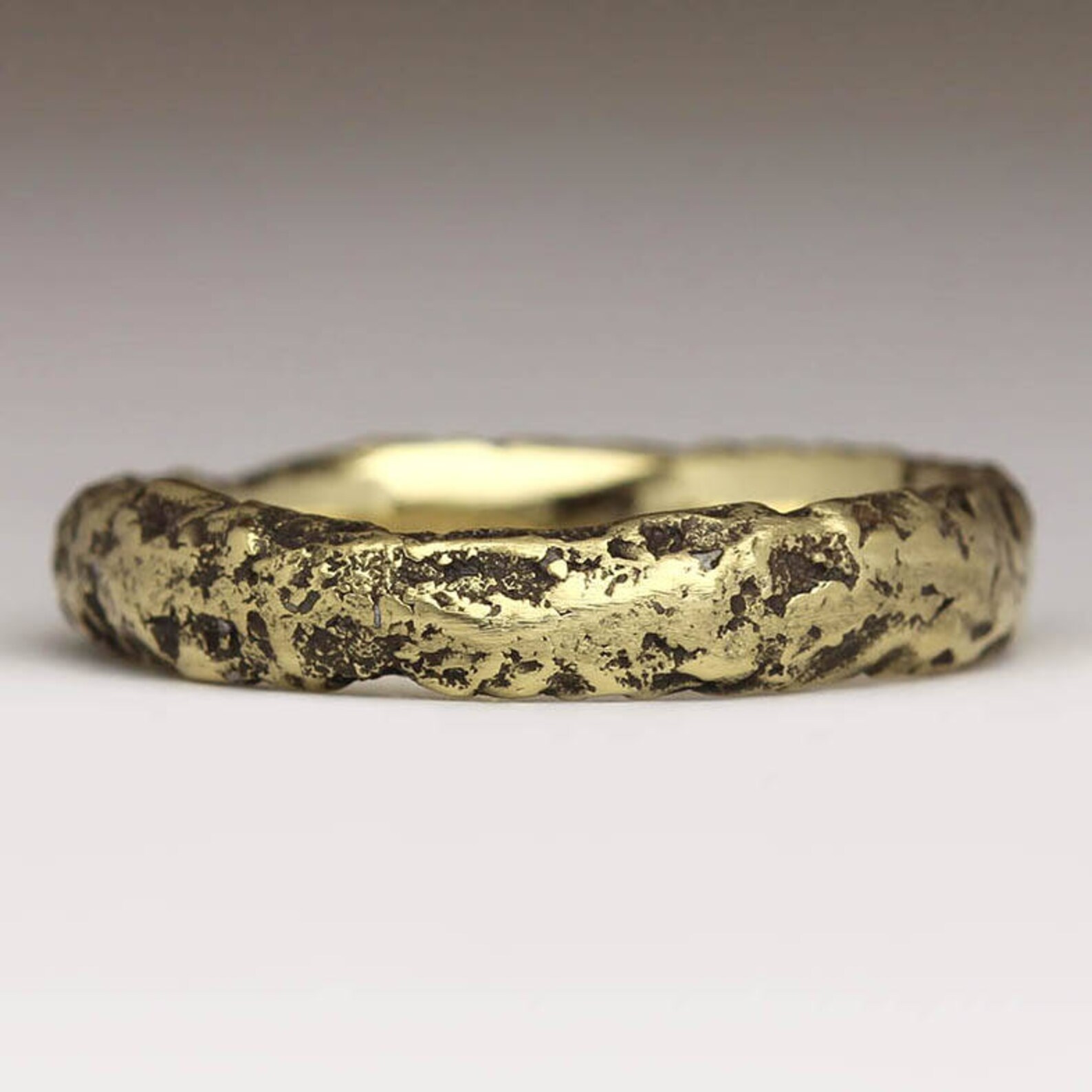 14ct Gold Cast in Beach Sand, Cornish Sand Jewellery, Justin Duance ...