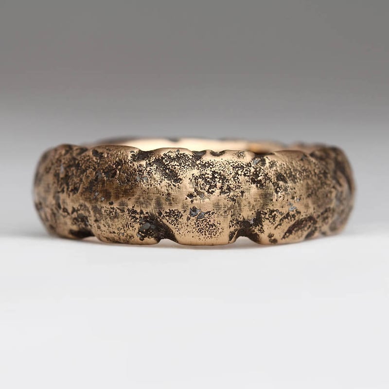 Rough Texture Ring - Etsy