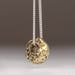 Elegant 9ct Gold Pendant, Discreet Bead Pendant, Sandcast Rustic Gold ...