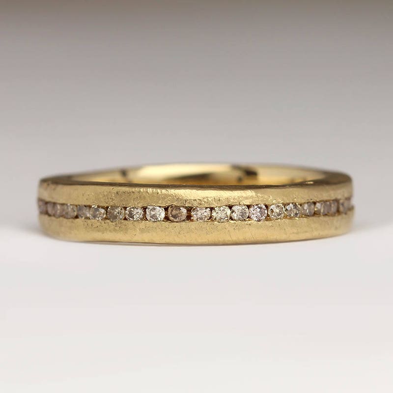 Flat Diamond Ring - Etsy