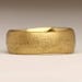 Solid 18ct Gold Mens Ring, Cast in Beach Sand, Organic Wavy, Matte ...