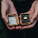 Solid Gold Signet Ring Cast in Beach Sand - Rugged Textured Ring ...