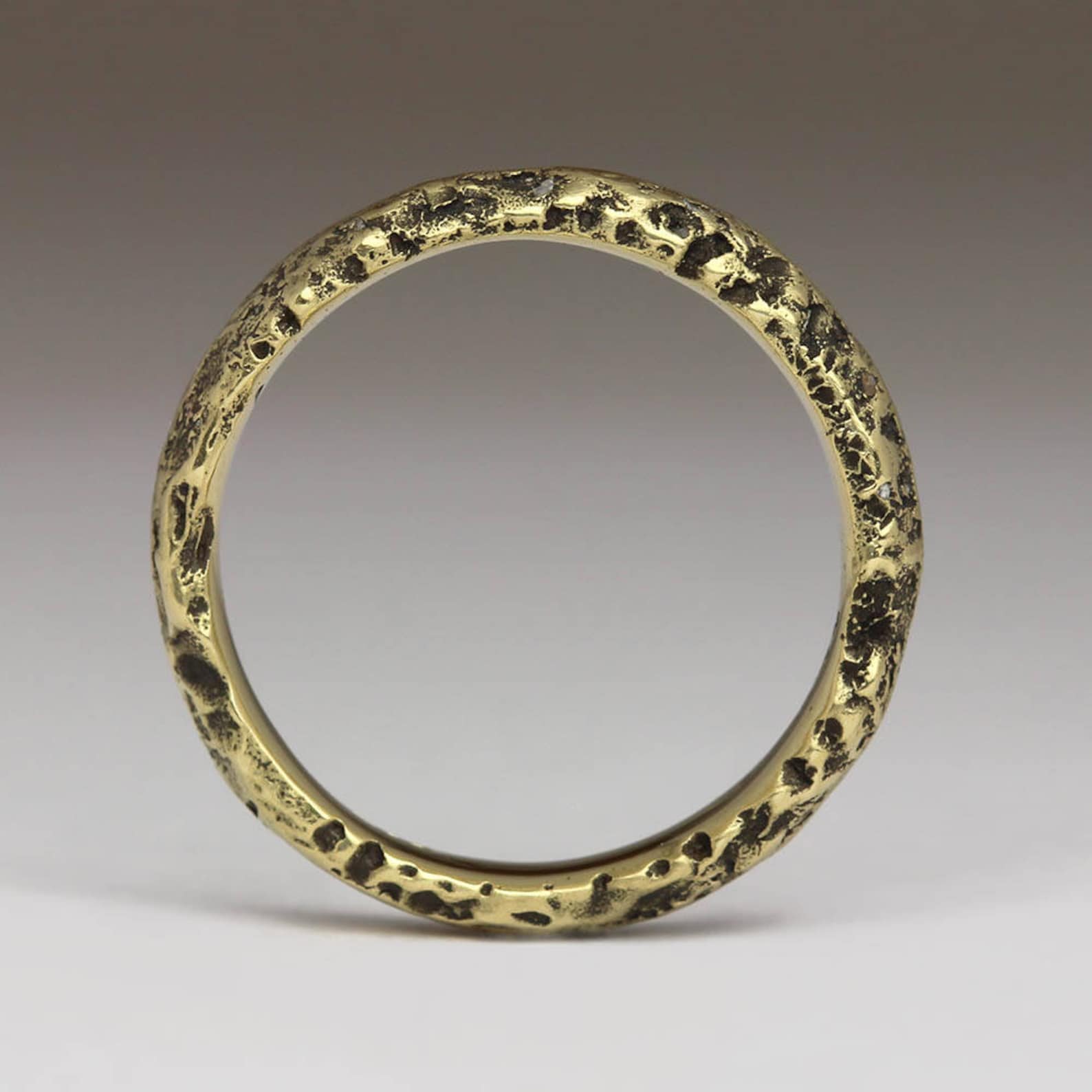 14ct Gold Cast in Beach Sand, Cornish Sand Jewellery, Justin Duance ...