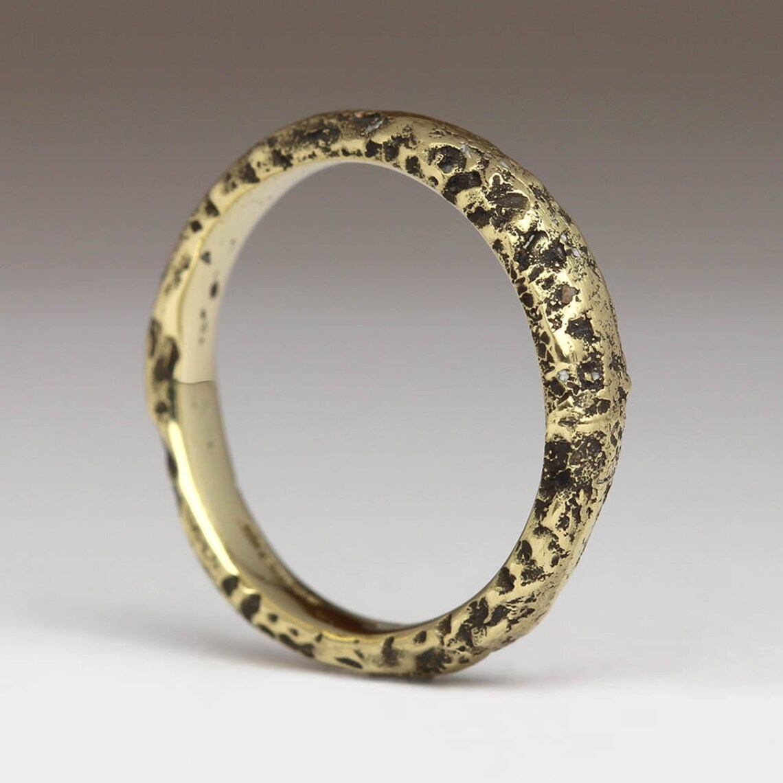 14ct Gold Cast in Beach Sand, Cornish Sand Jewellery, Justin Duance ...