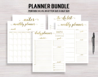Printable planner pages | Etsy
