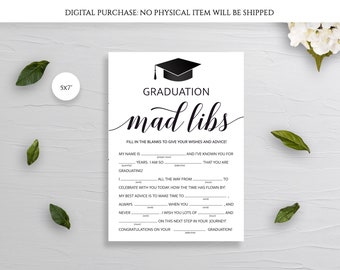 Graduation Mad Libs | Etsy