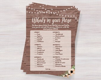 Purse scavenger hunt | Etsy