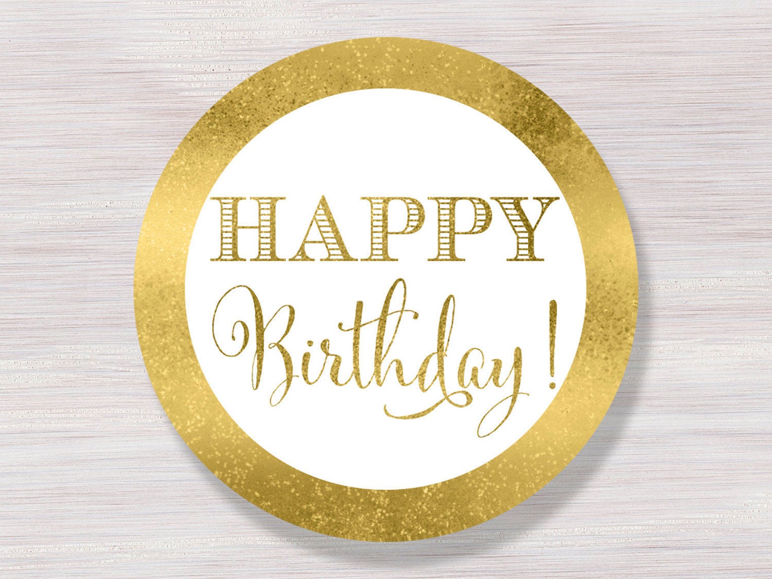 Happy Birthday Tags Happy Birthday Cupcake Toppers Stickers | Etsy