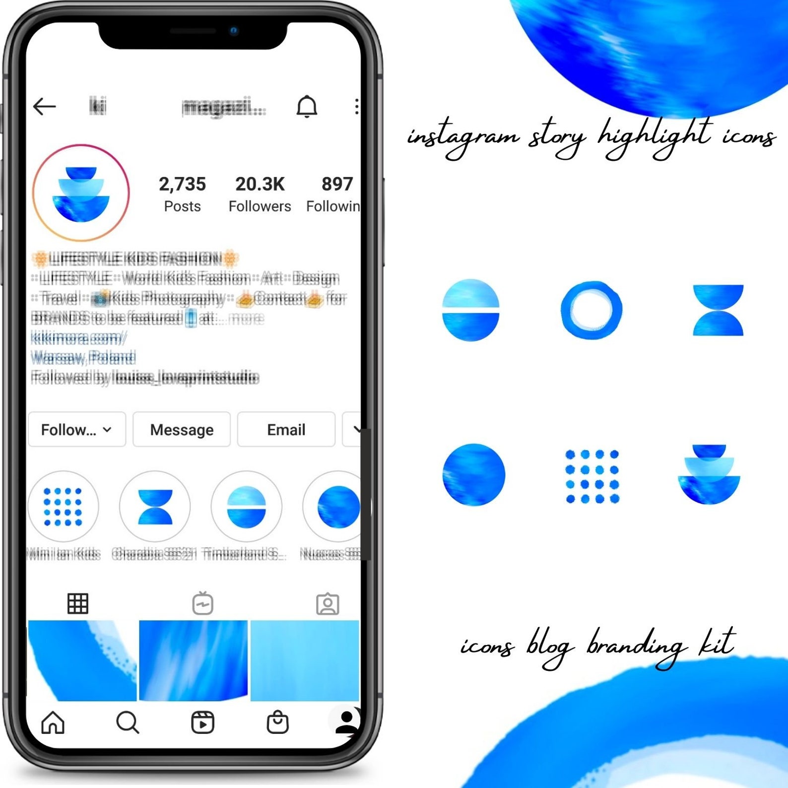 Abstract Instagram Story Highlight Icons stories story | Etsy