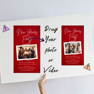 Family Party Invitation With Photo, New Years Eve Invitations Template ...