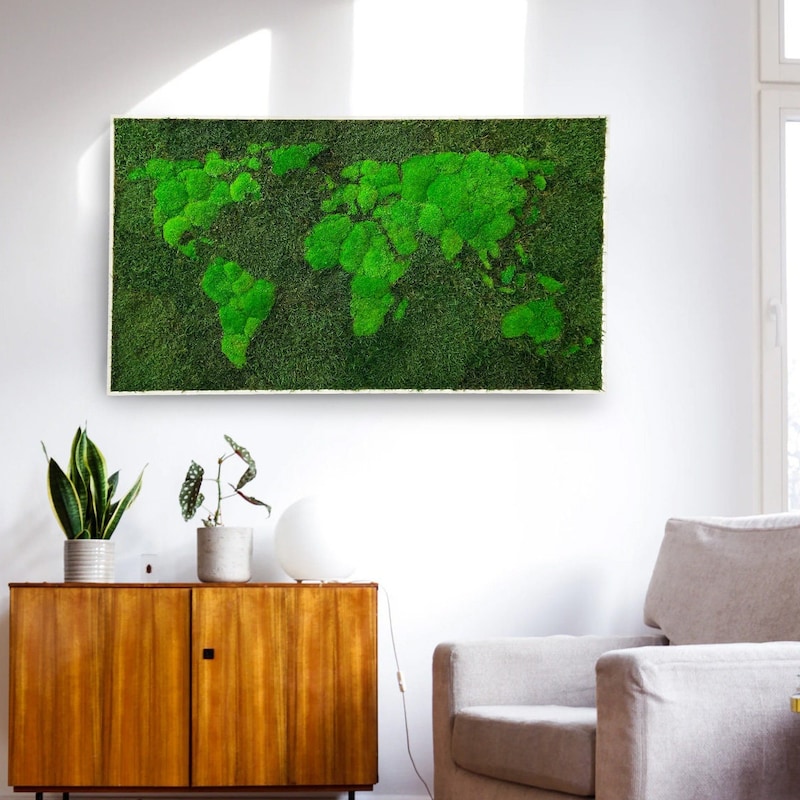 Moss Map - Etsy