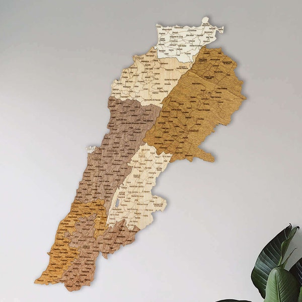 Lebanon Map - Etsy