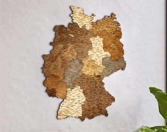 Wooden Wall Map - Etsy