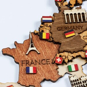 Wooden Miniature Landmarks (stickable) - 34 Pieces From Around the ...