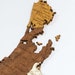 Wooden Map of New Zealand Engraved Cities, Roads, Borders Large ...