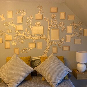 Wooden Family Tree With 23 Picture Frames 210x160cm / | Etsy Australia