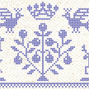 Victorian Sampler Cross Stitch Pattern: Alphabets, Crowns, Birds - Etsy