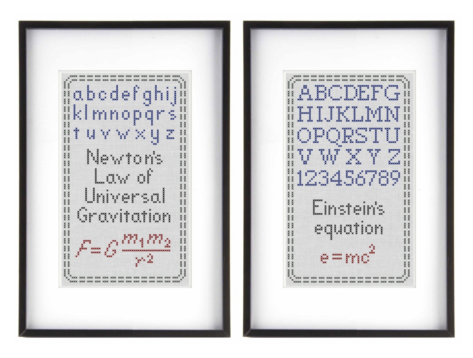 Maxwell's Equations Cross Stitch Pattern: Physics Science Sampler - Etsy