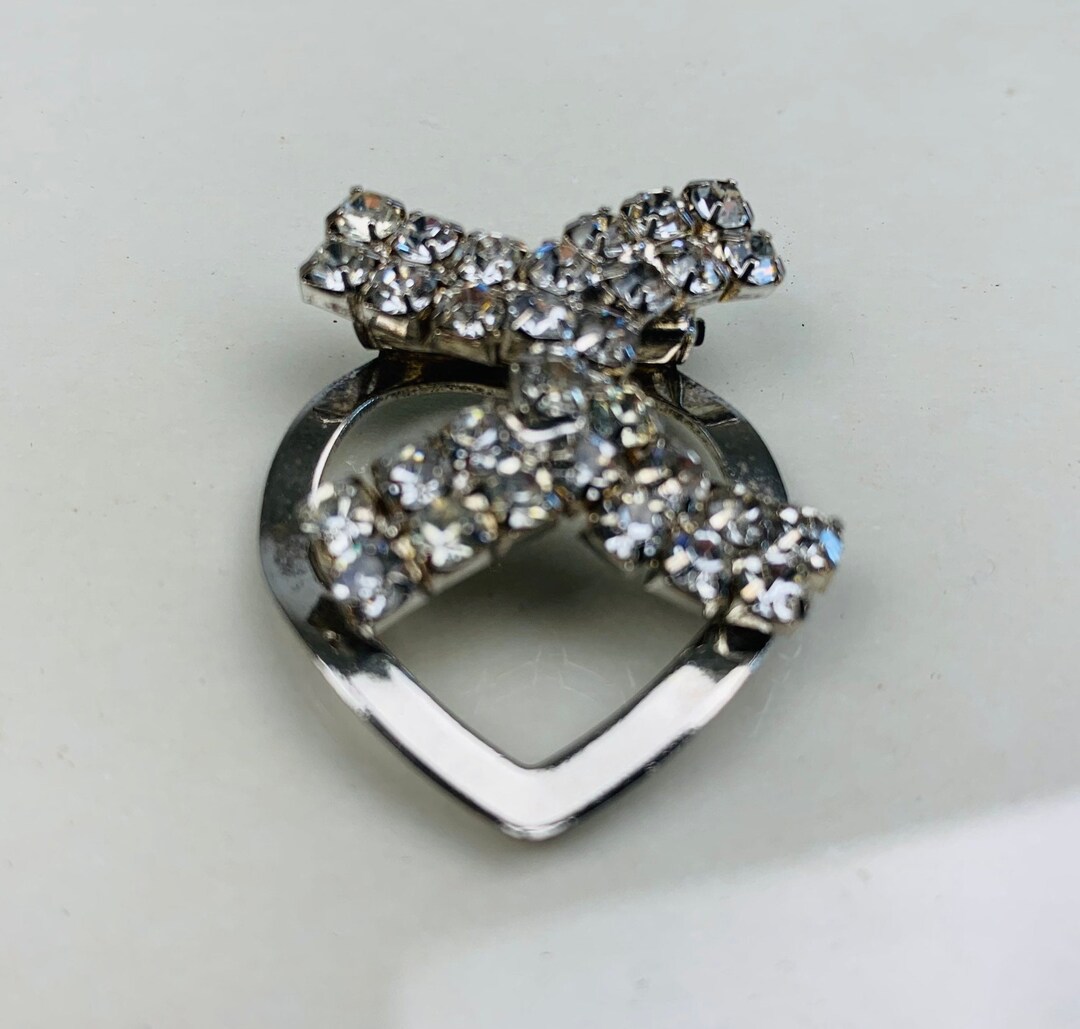 Stunning Art Deco Vintage Rhinestone Dress Clip Wedding Dress Clip ...