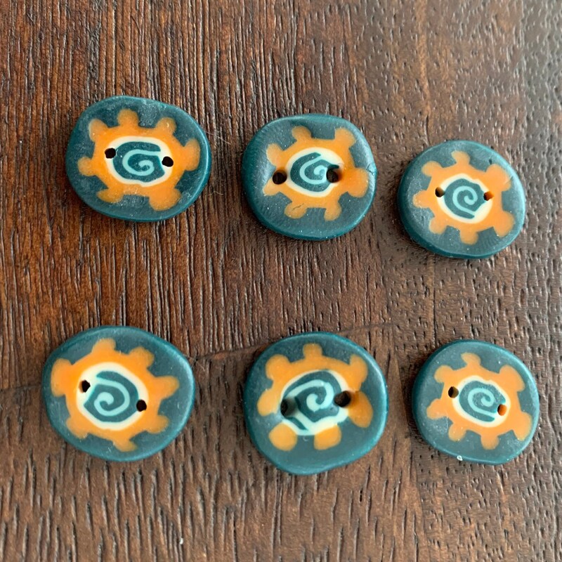 Polymer Clay Buttons - Etsy