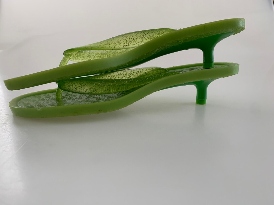 Green Slippers on the Heel Lightweight Slippers Beach Pool - Etsy