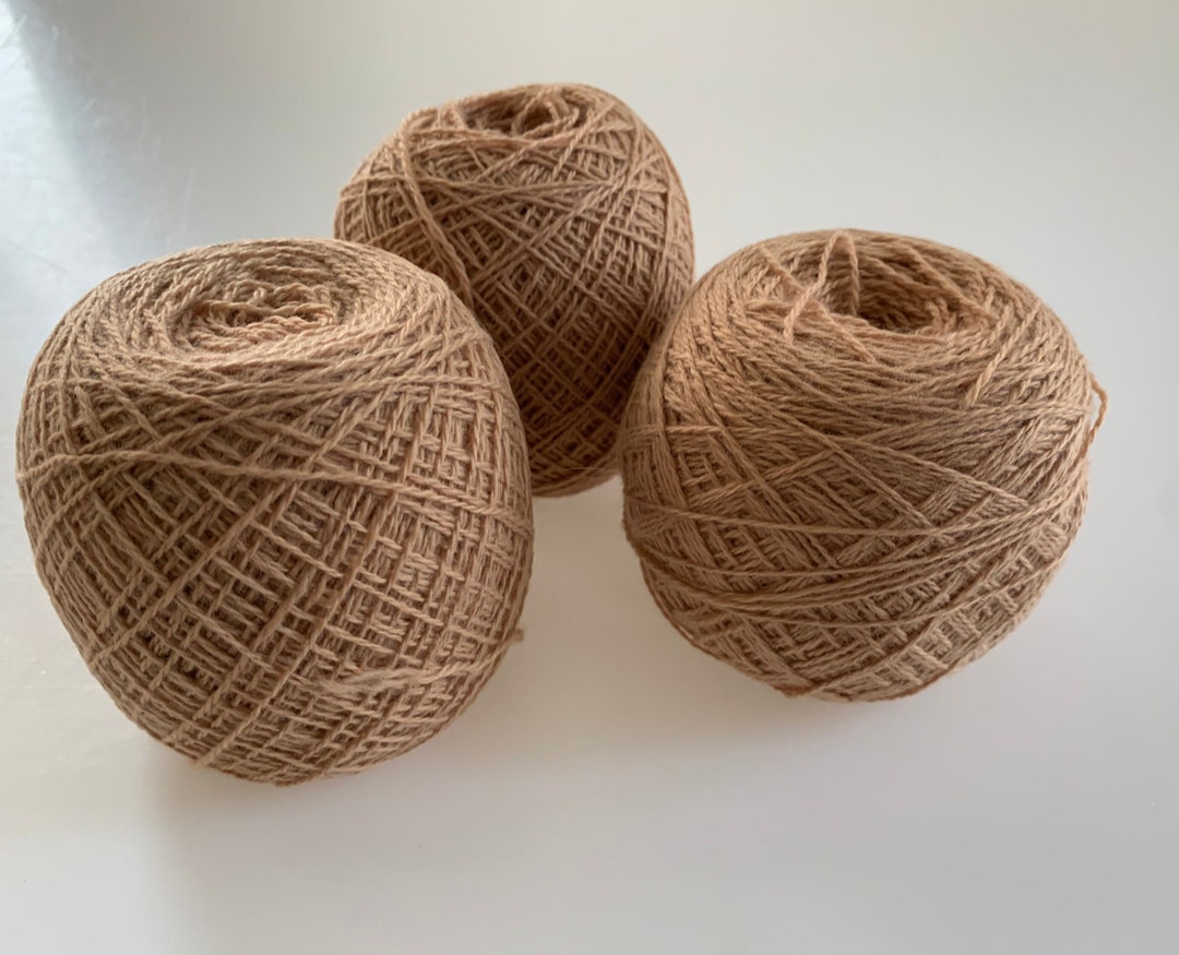 Knitting Acrylic Yarn Soft Brown Knitting Yarn Set of 3 Knitting ...