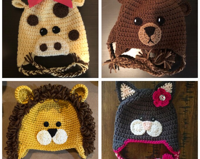 Custom Animal Hats - Etsy