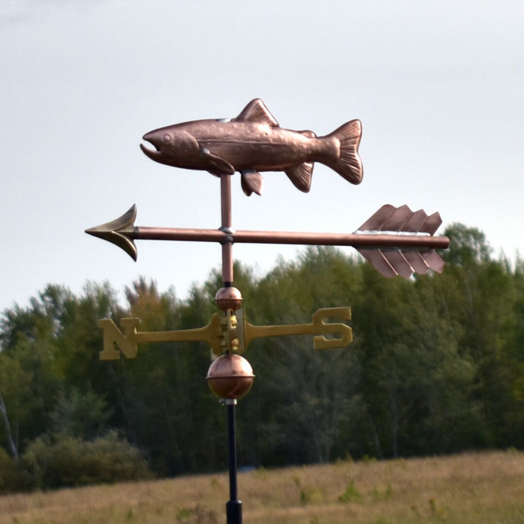 Copper Trout Weathervane BH-WS-688 - Etsy