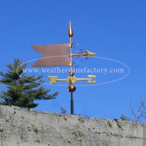 Small Copper Banner Weathervane BH-WS-557 - Etsy