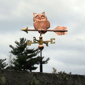 Copper Owl Weathervane BH-WS-592 - Etsy