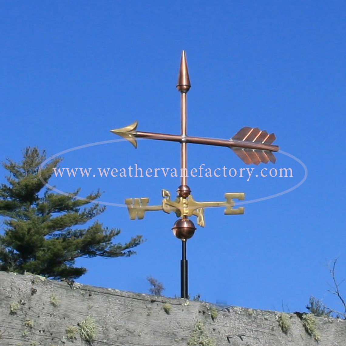 Small Copper Arrow Weathervane BH-WS-548 - Etsy