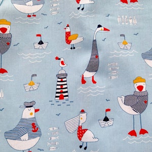 Short Sleeve Shirt With Mandarin Collar in Seaside Character Print ...