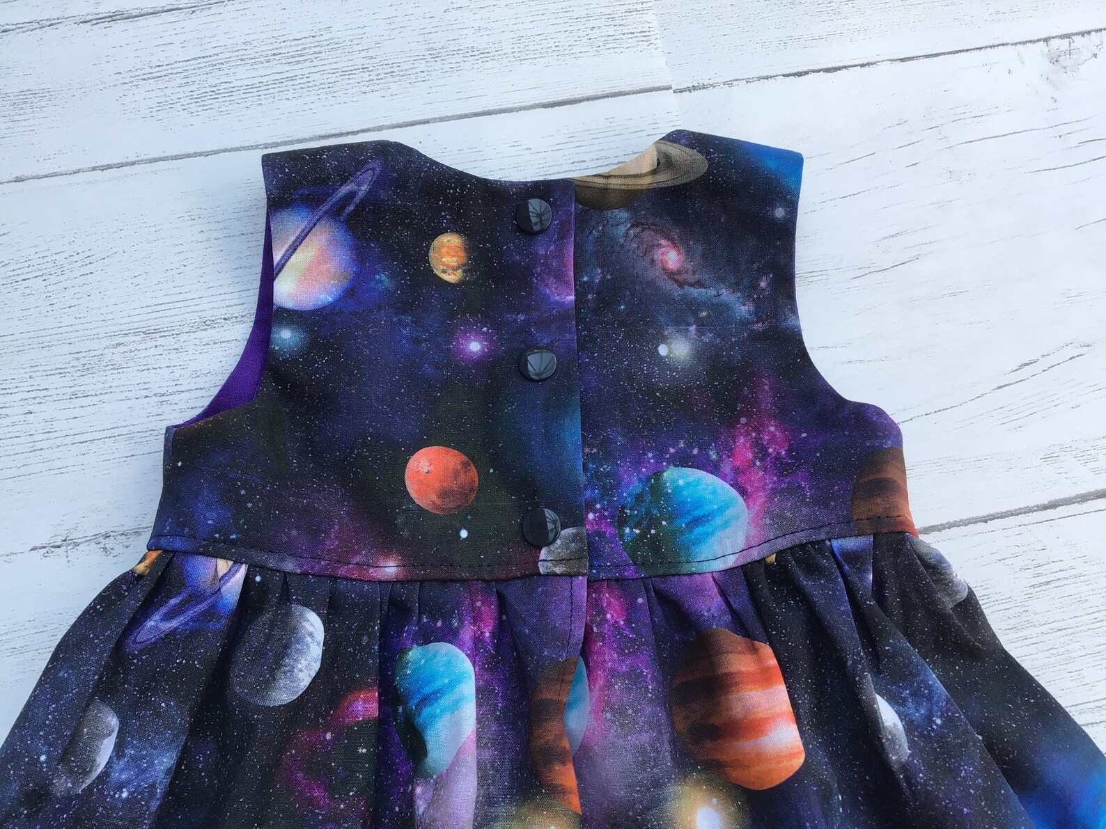 Girls Space Dress Baby Girl Planet Dress Girls Clothing - Etsy UK