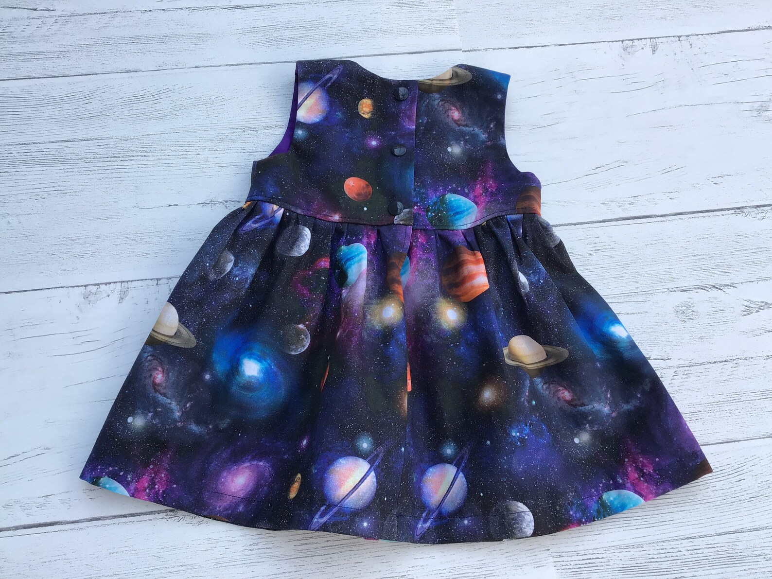 Girls Space Dress Baby Girl Planet Dress Girls Clothing - Etsy UK