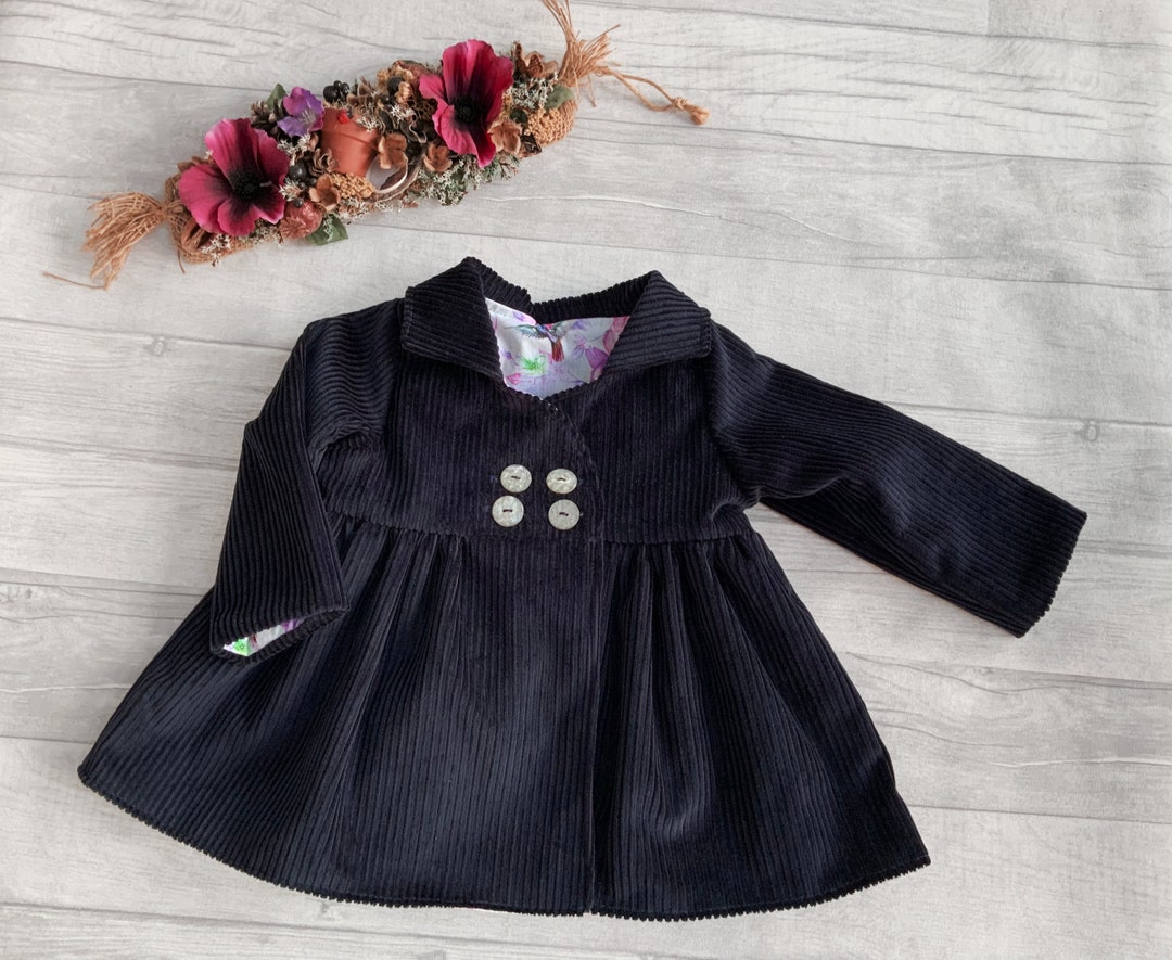 Girls Navy Winter Coat, Girls Blue Jacket, Fully Lined Toddler Coat ...
