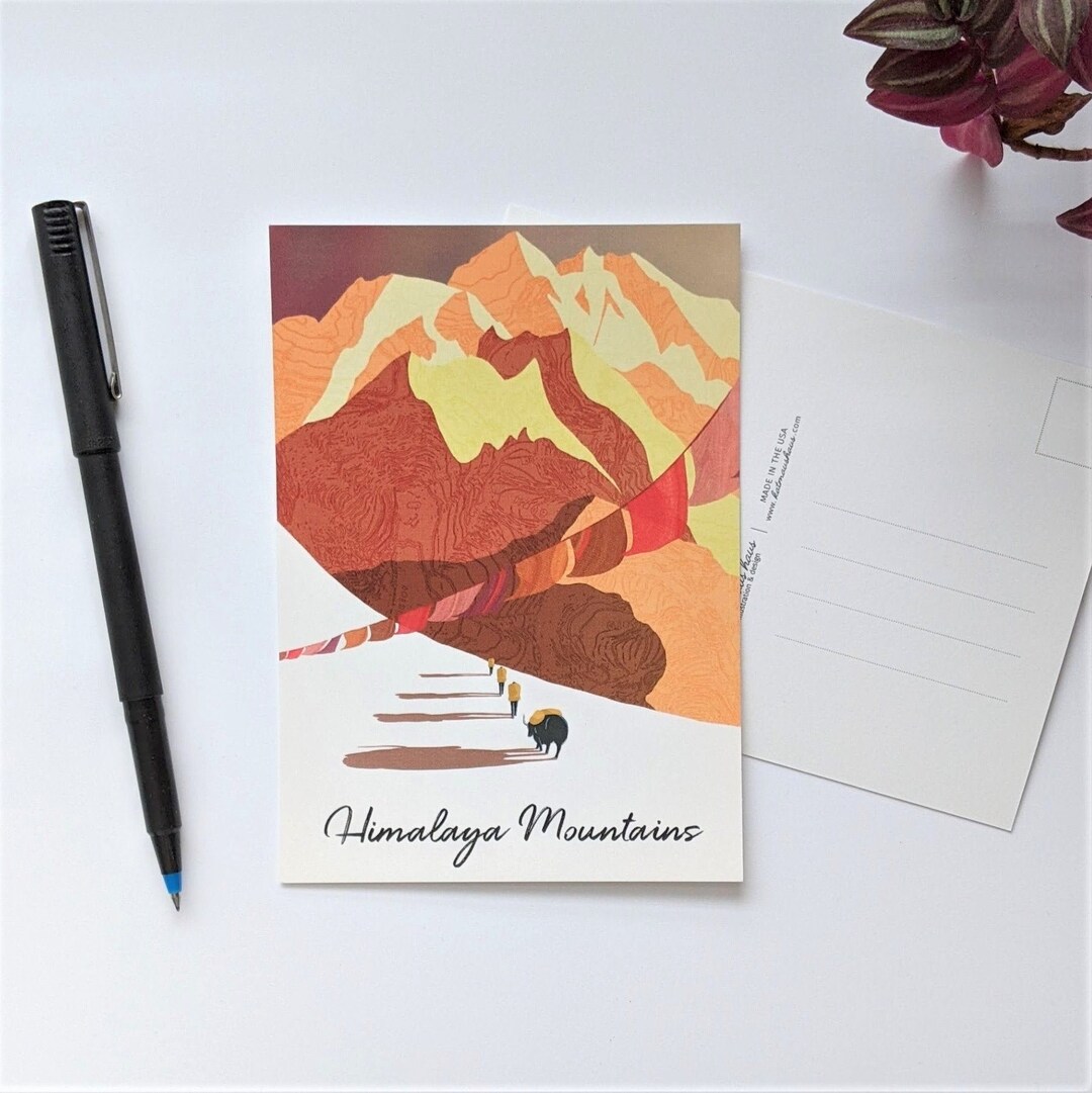 Himalaya Mountains Postcard - Etsy