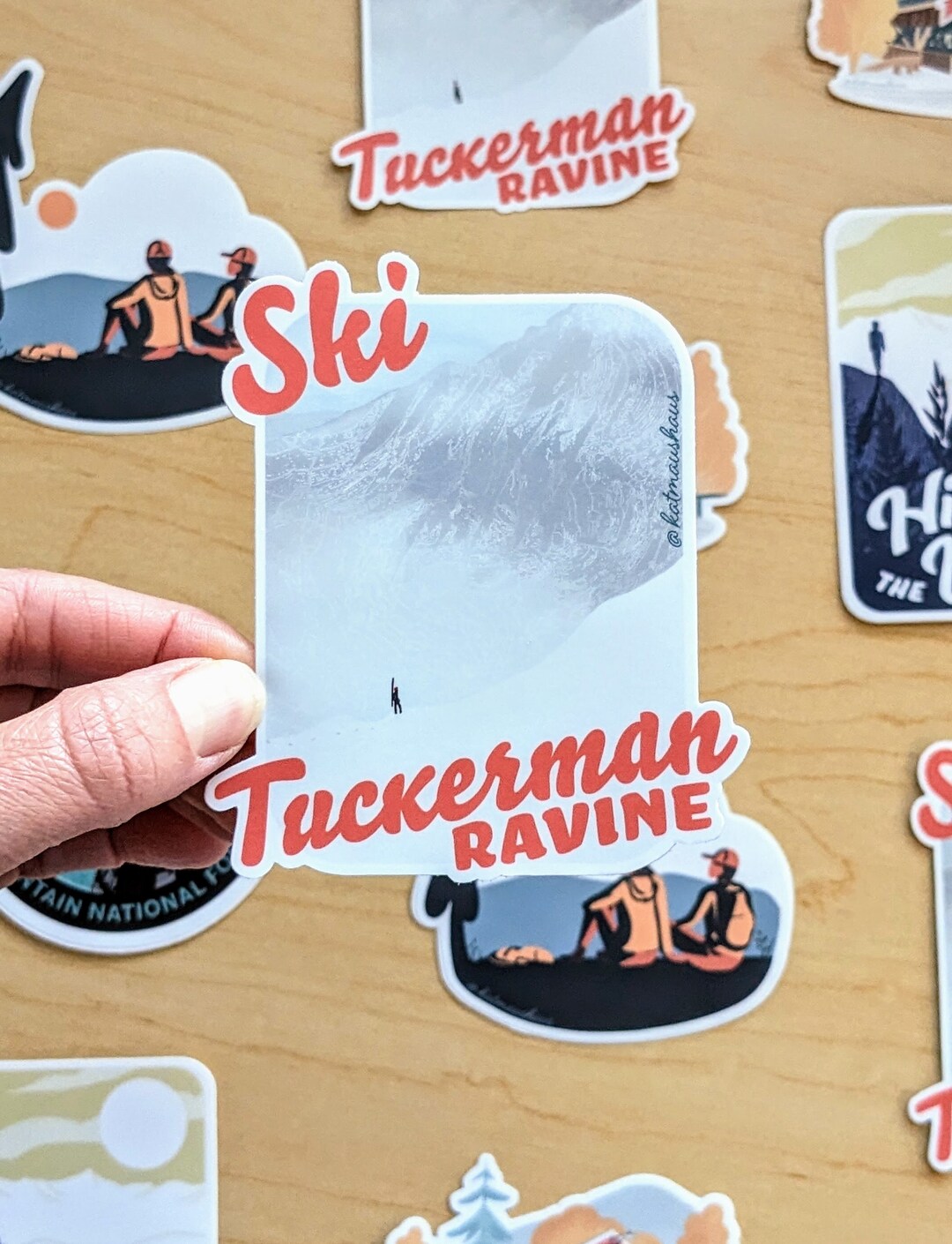 Ski Tuckerman Ravine Sticker - Vinyl Sticker - White Mountains - New ...