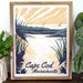 Cape Cod Illustration Cape Cod Travel Poster Beach - Etsy