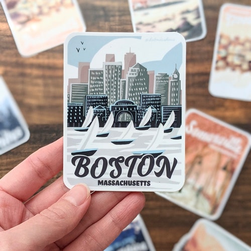 Boston Sticker - Etsy