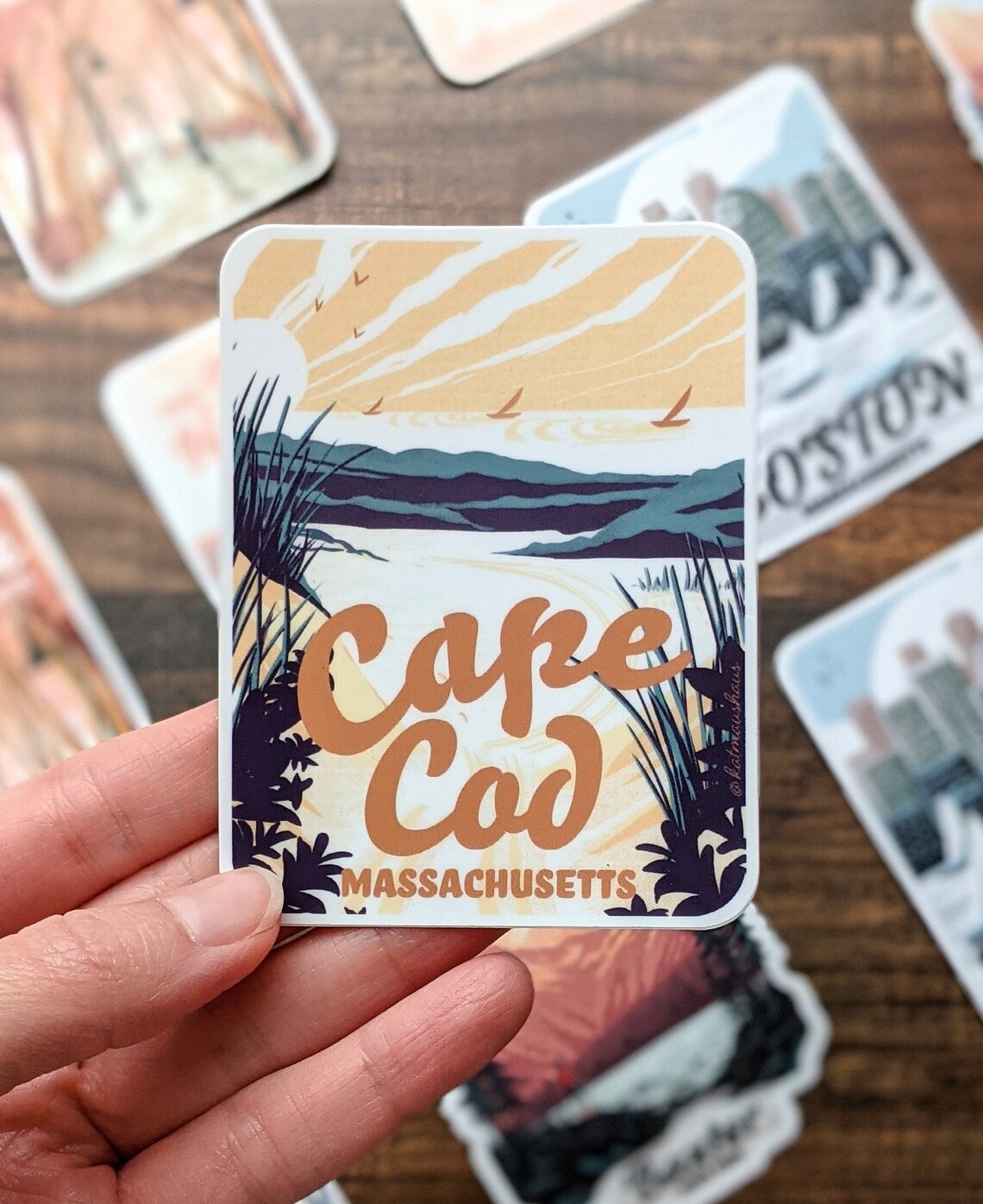 Cape Cod Sticker Vinyl Sticker Cape Cod Massachusetts - Etsy UK
